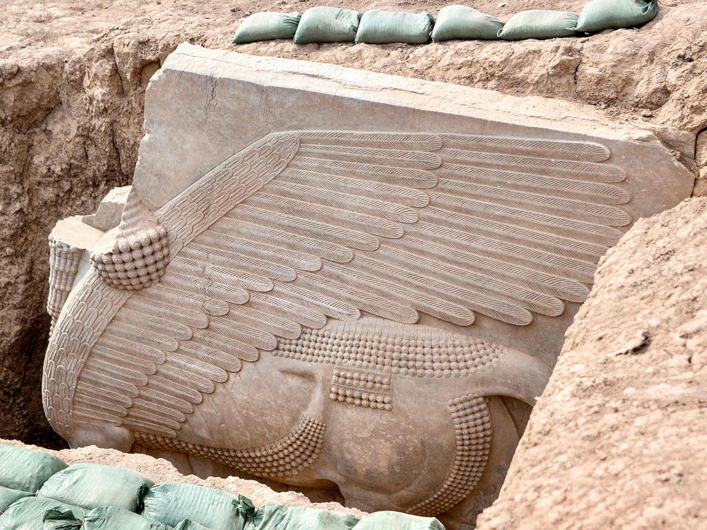 Remarkable 2700-Year-Old Winged Deity Sculpture Unearthed in Pristine ...